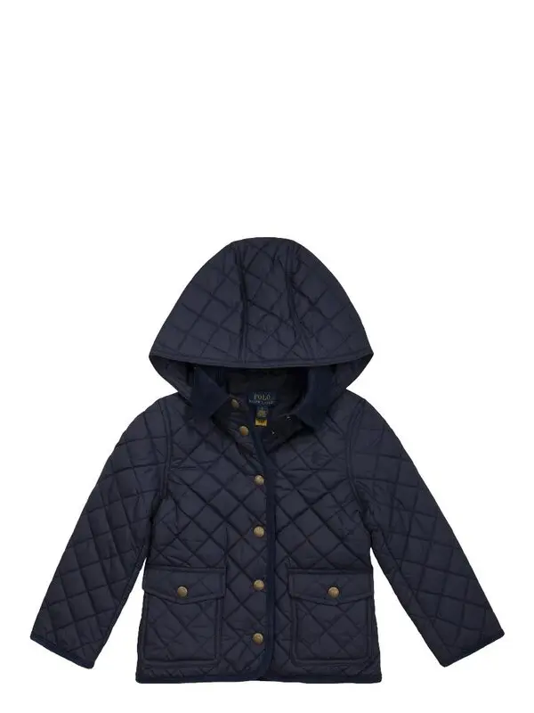 Polo Ralph Lauren Quilted Hooded Barn Coat - Black