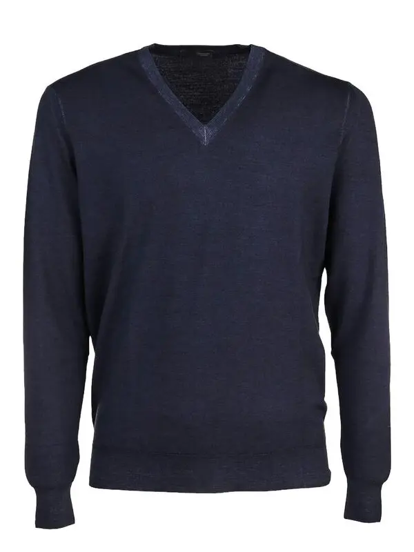 DRUMOHR V-neck Pullover Sweater - Black