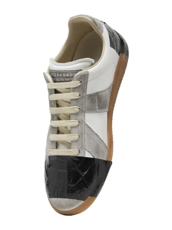 MAISON MARGIELA Replica Panelled Low-top Sneakers - Dirty Wash