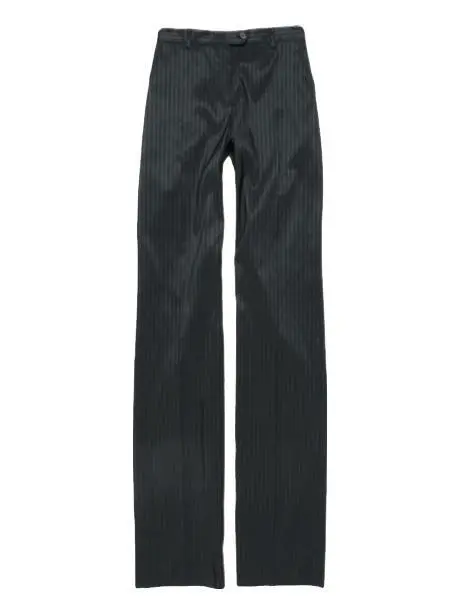 Acne Studios Pinstriped Loose Fit Trousers - Black