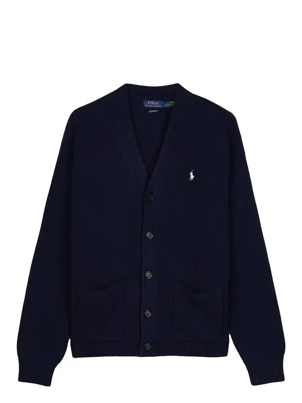 Polo Ralph Lauren Long-sleeved Knitted Cardigan - Black