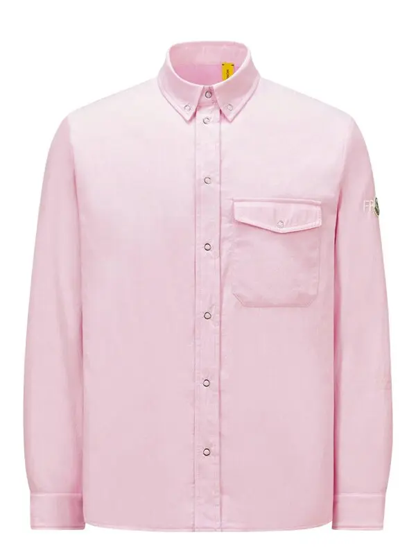 Moncler X Fragment Padded Shirt Jacket - Light Pink