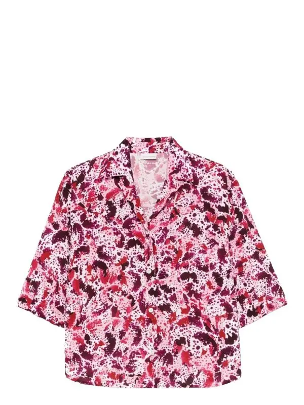 Dries Van Noten Graphic Print Short-sleeved Shirt - Pink