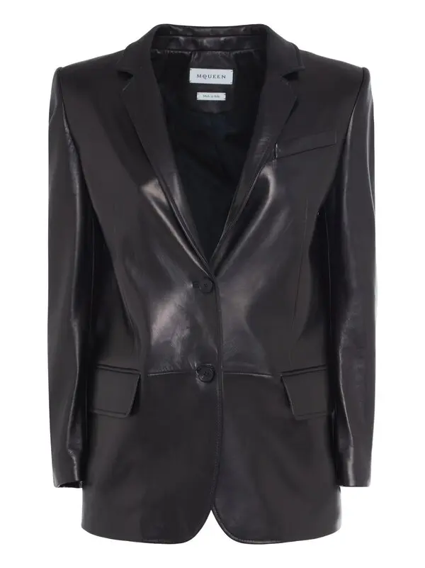 Alexander McQueen Single Breasted Jacket - Black