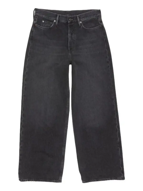 Acne Studios Low-rise Wide-leg Jeans - Black