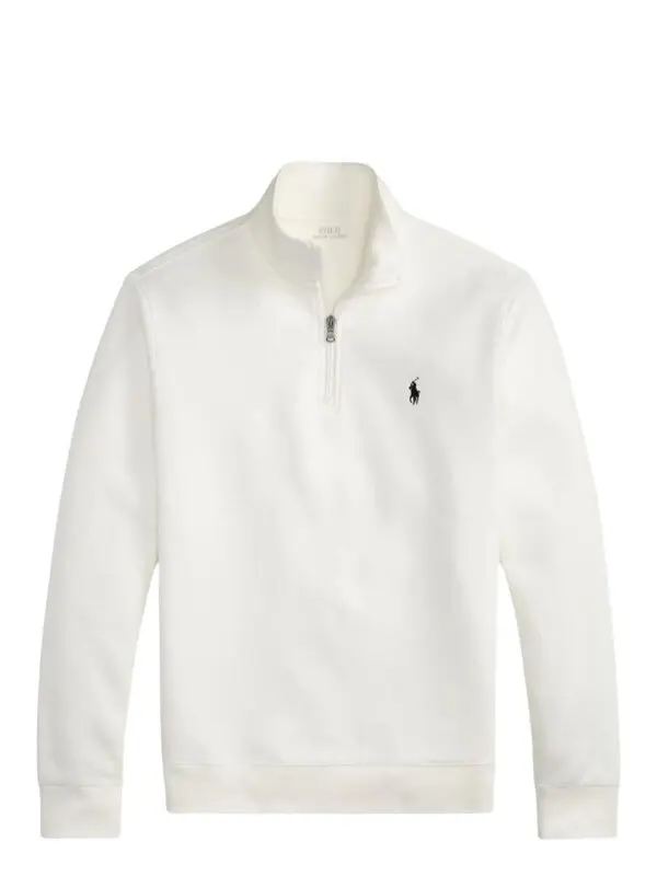 Polo Ralph Lauren Half-zip Logo Knitted Sweater - White