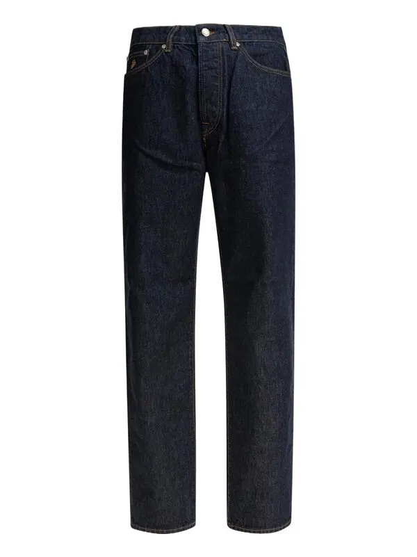 StÜssy Mid Rise Straight Leg Jeans - Black