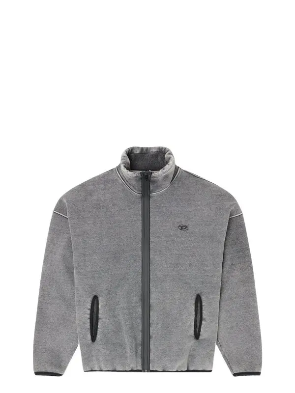 DIESEL® S-baty-new Zip-up Sweatshirt - Grey