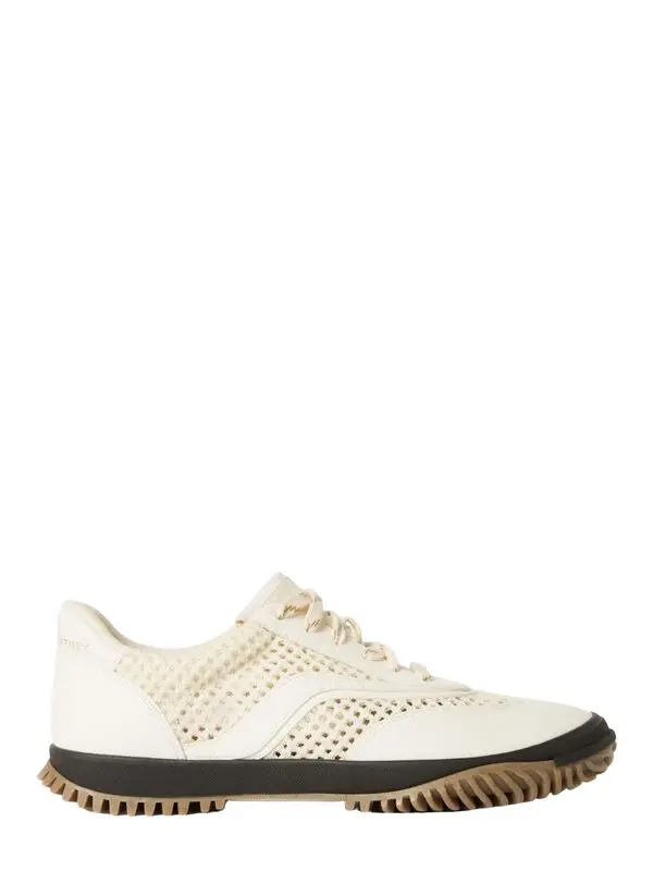 Stella McCartney Round Toe Lace-up Sneakers - White