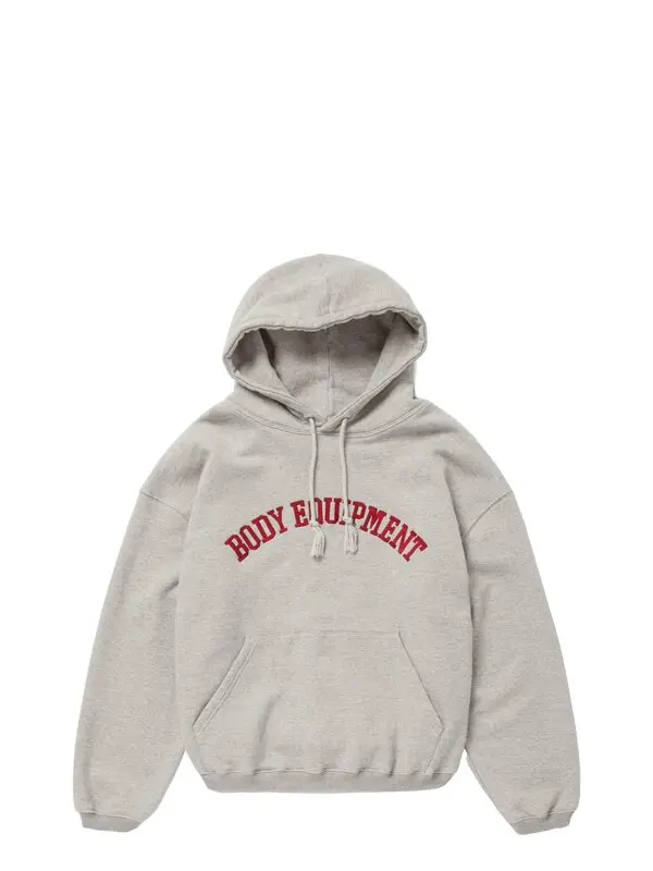 1989 STUDIO Embroidered Logo Hooded Sweater - Mixed Gray