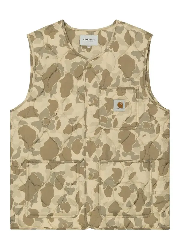 Carhartt Work In Progress Skyton Quilted Camouflage Vest - Nude