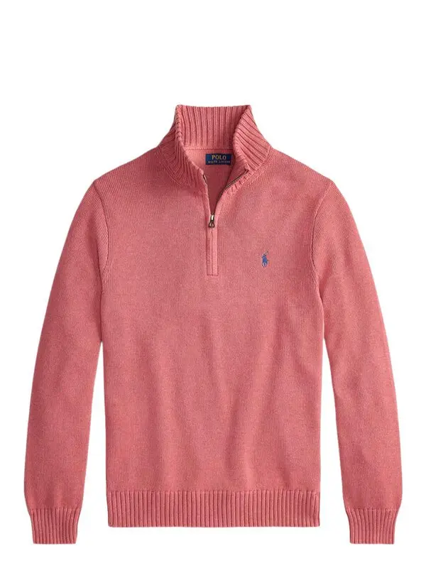 Polo Ralph Lauren Zip Long-sleeve Sweater - Pink