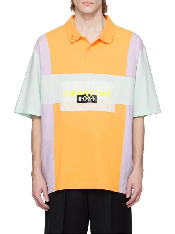 Martine Rose Oversized Panelled Polo - Multi-color