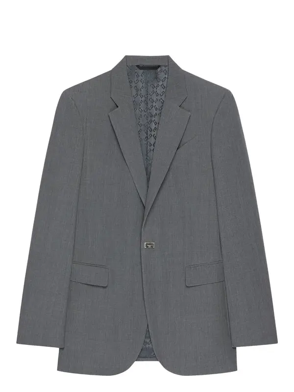 Givenchy 2g Clip Slim-fit Jacket - Medium Gray