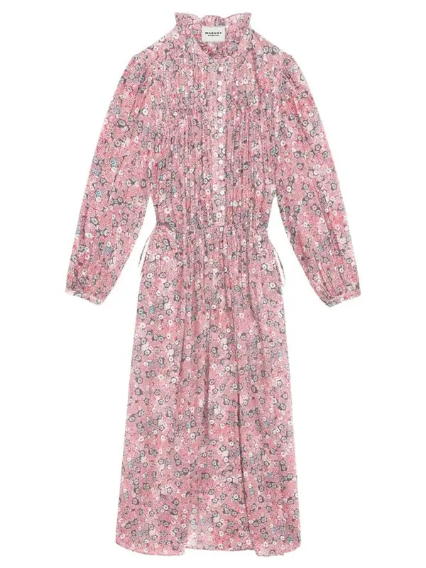 Isabel Marant Étoile Dalida Dress - Raspberry Black