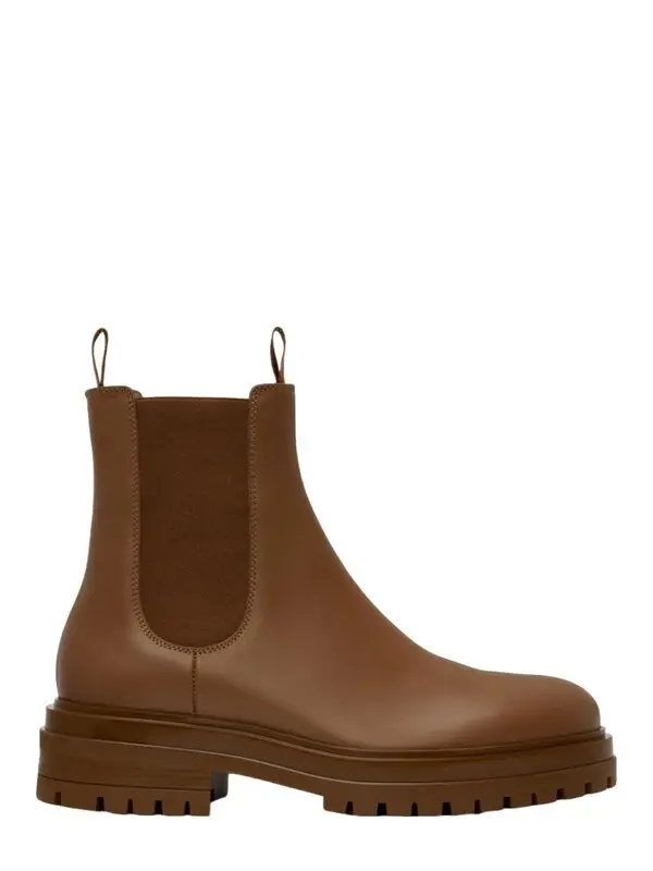 GIANVITO ROSSI Round Toe Ankle Boots - Brown
