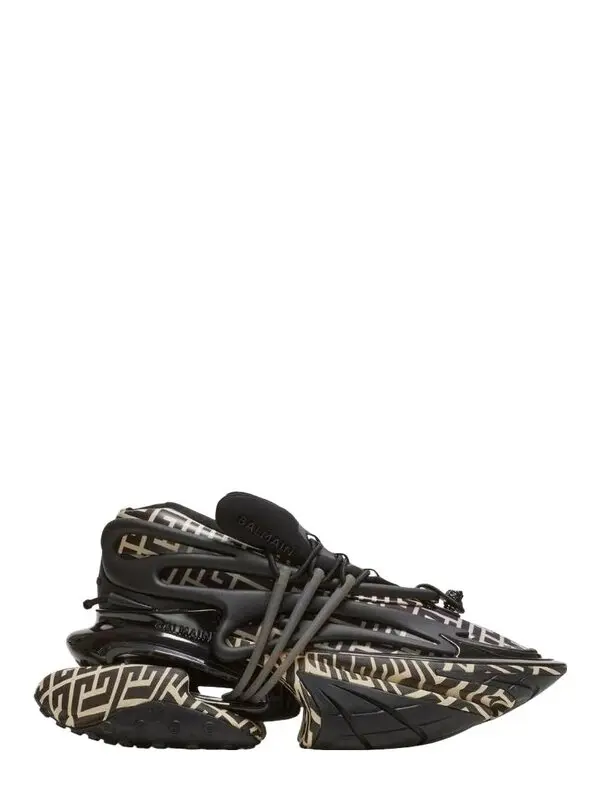 Balmain Unicorn Lace-up Sneakers - Black