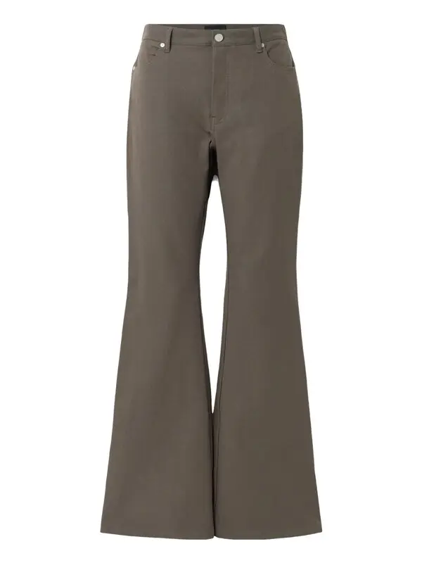 JOSEPH Bond Stretch-twill Flared Pants - Green