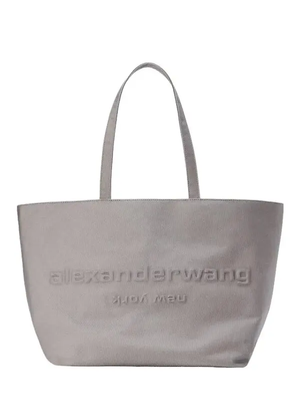 Alexander Wang Logo Embossed Tote Bag - Gray