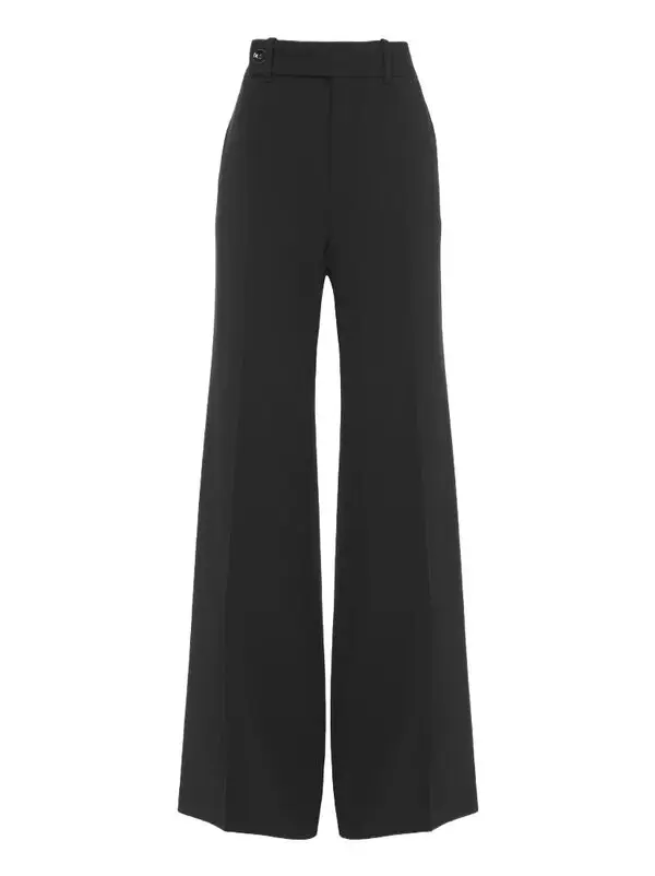 Chloé Pleat-detailing High-waist Trousers - Black