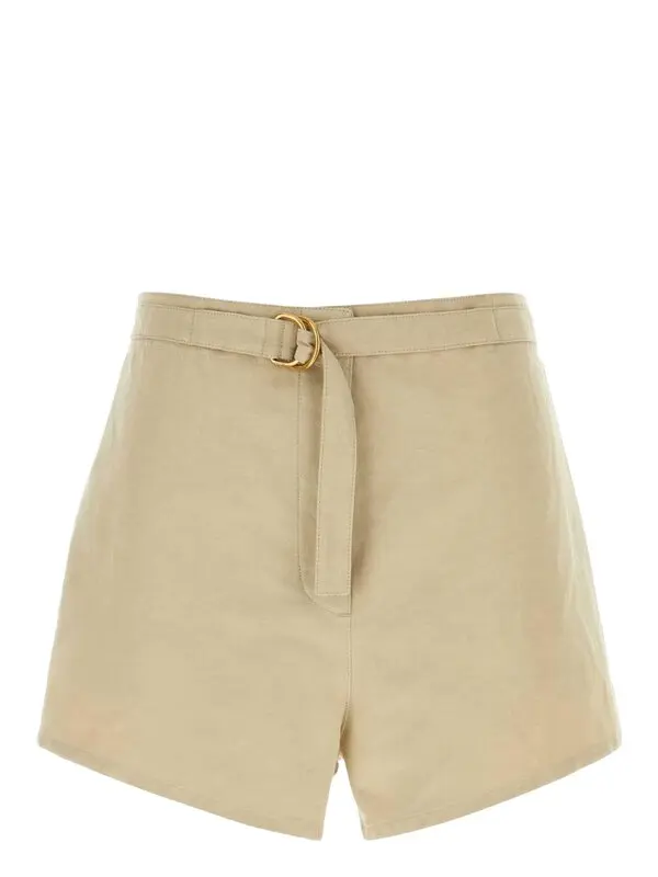 Prada Belted Elasticated Waist Shorts - Rope Ash