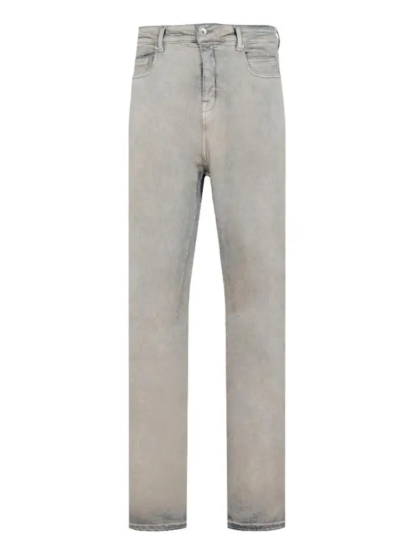Rick Owens Slim-cut Cotton Jeans - Gray