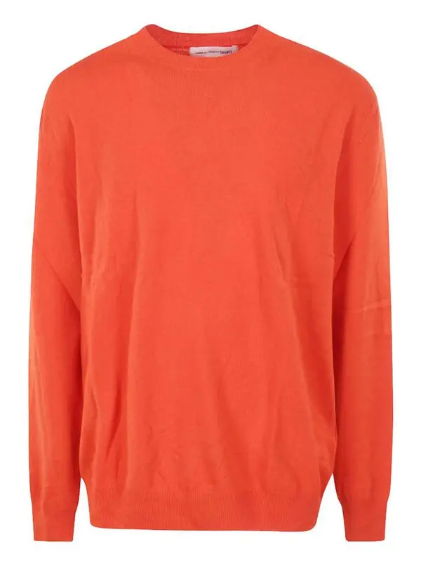 Comme Des Garçons Crewneck Knitted Jumper - Red