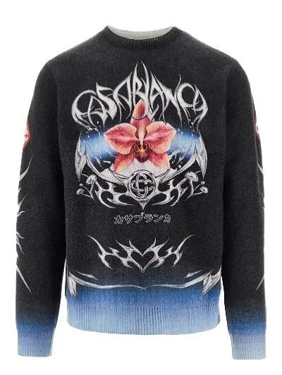 Casablanca Graphic Knitwear - Black