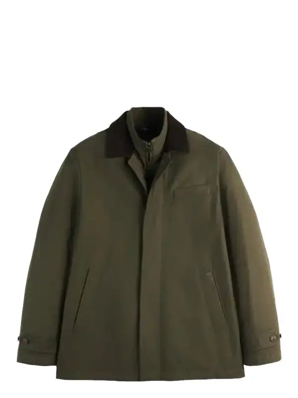 FAY Double Front Raincoat - Green