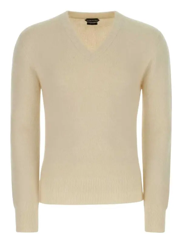 TOM FORD V-neck Long-sleeve Jumper - Nude