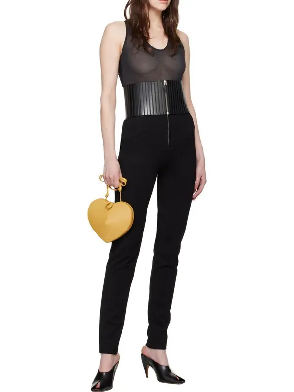 Alaïa Dart Detailed Twill-weave Leggings - Black