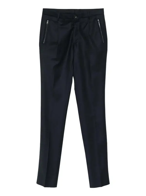 Etro Zip-pocket Pleated Trousers - Black