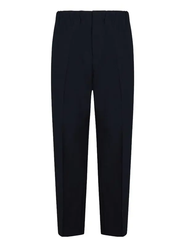 JIL SANDER Pleated Straight-leg Tailored Trousers - Black
