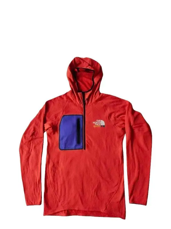 Gucci X The North Face Logo Embellished Hoodie - Red