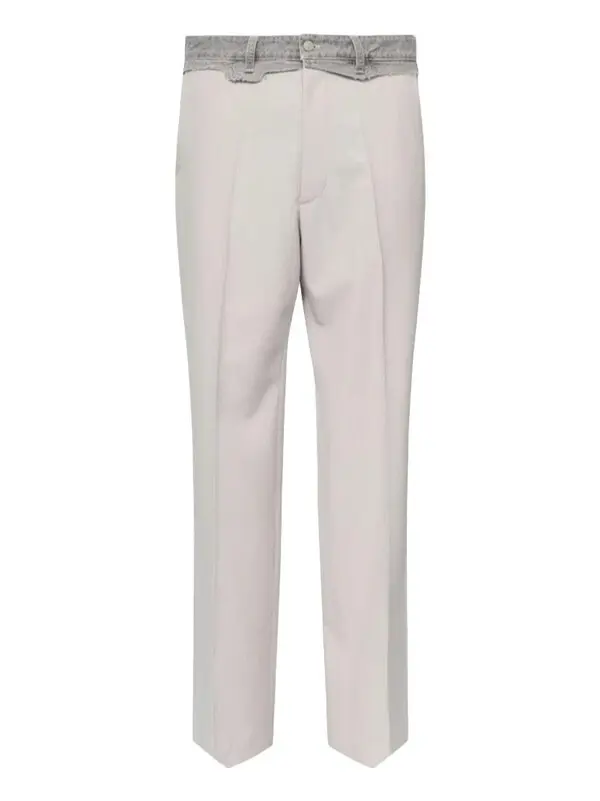 MAISON MARGIELA Belted Pleated Trousers - White