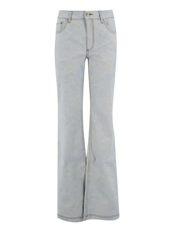 Etro Logo-patch Jeans - Gray