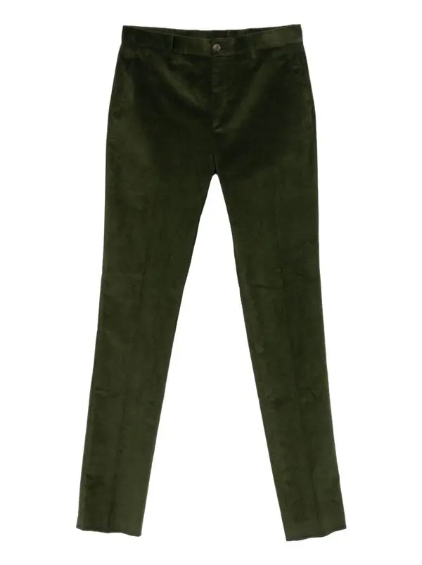 Etro Corduroy Straight Leg Trousers - Black