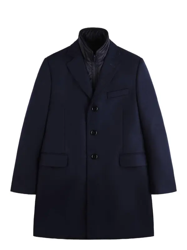 FAY Double Coat With Removable Gilet - Black