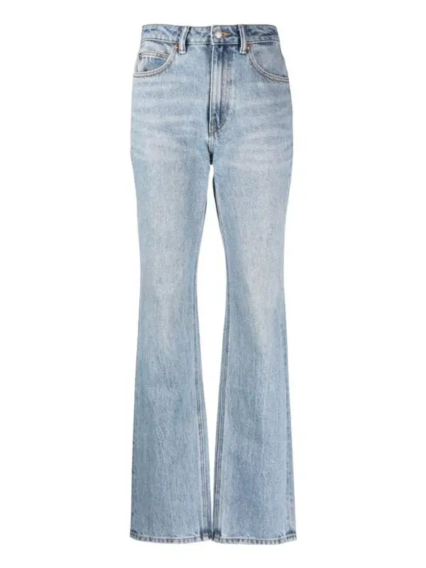 Alexander Wang High-waisted Slim Stacked Jeans - Gradient Indigo