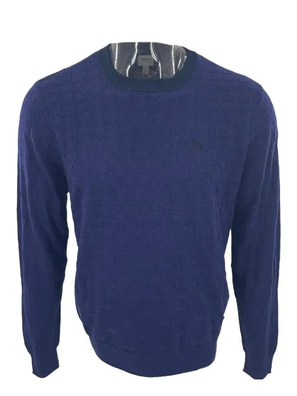 Emporio Armani Textured Pullover Sweater - Blue