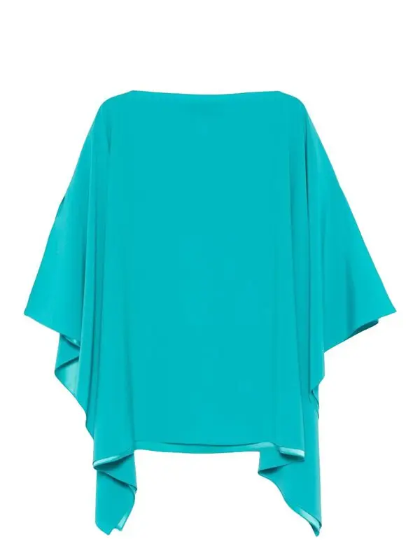 GIANLUCA CAPANNOLO Boat-neck Draped Top - Blue