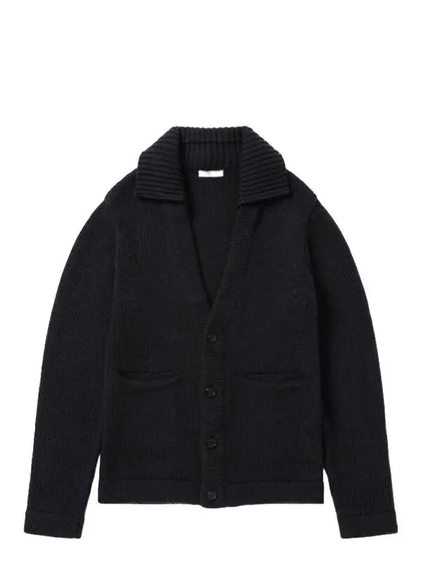 1989 STUDIO Ribbed Pocket Cardigan Sweater - Blue