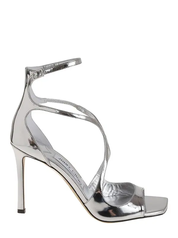 JIMMY CHOO Azia Strappy Pumps - Silver