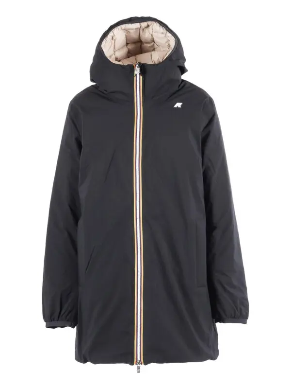 K-WAY Sophie Thermo Heavy Reversible Hooded Jacket - Black