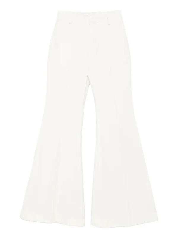 Nina Ricci Flared Trousers - Cream