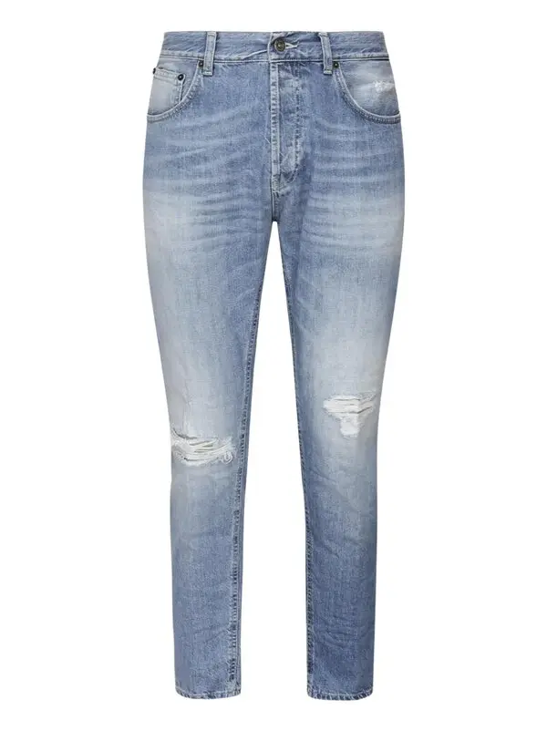 DONDUP Slim Fit Low Waist Jeans - Blue
