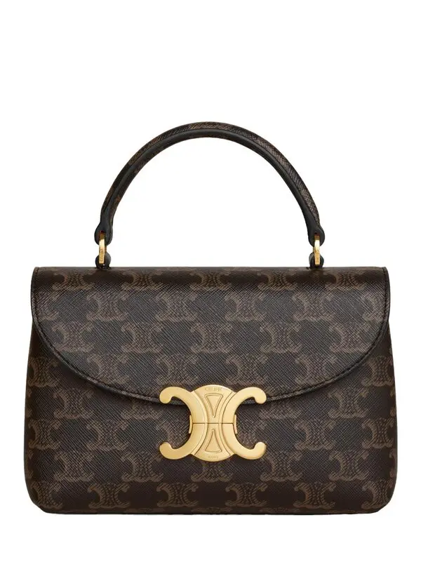 Celine Triomphe Canvas Teen Nino Bag - Yellow-brown
