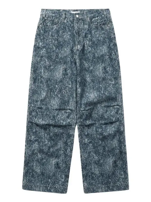 1989 STUDIO Acid Wash Wide-leg Jeans - Light Blue