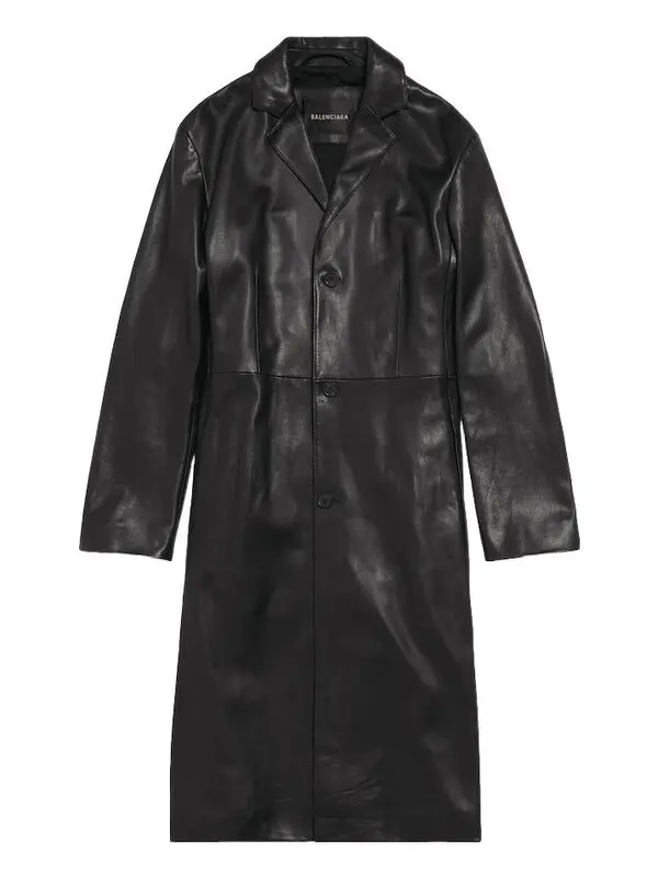 Balenciaga Collared Button-up Jacket - Black