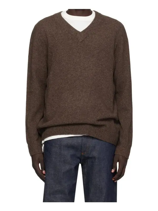 A.p.c. Dany V-neck Sweater - Maroon